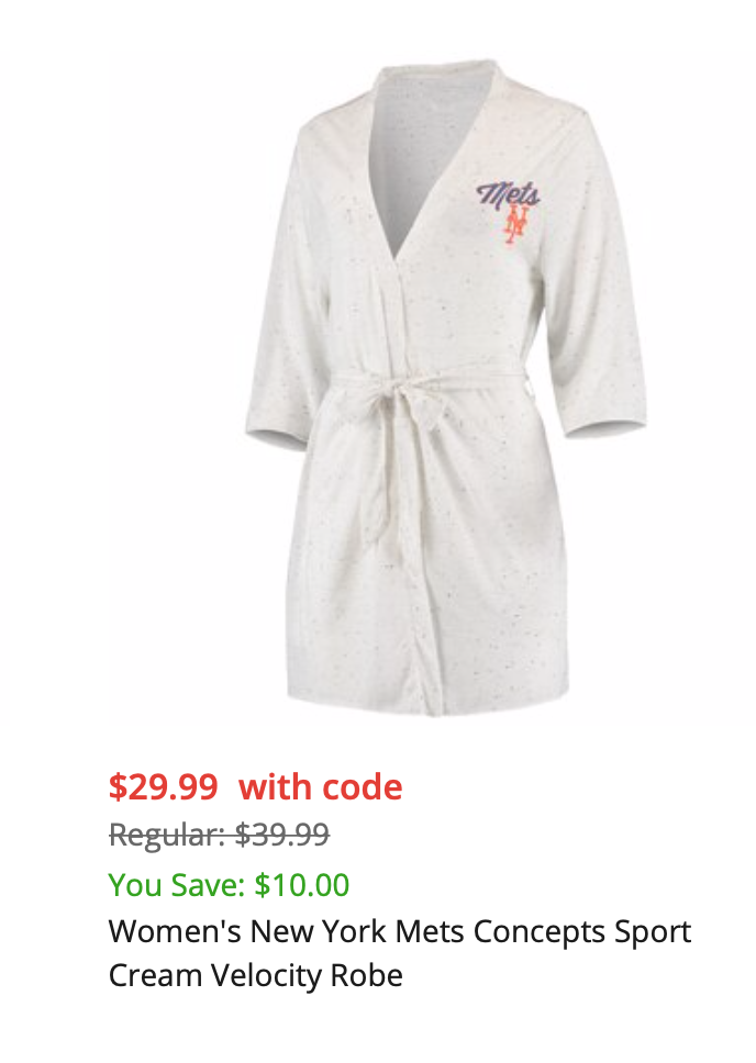 TheMediagoon.com: Nice Mets Robe for the MRS.