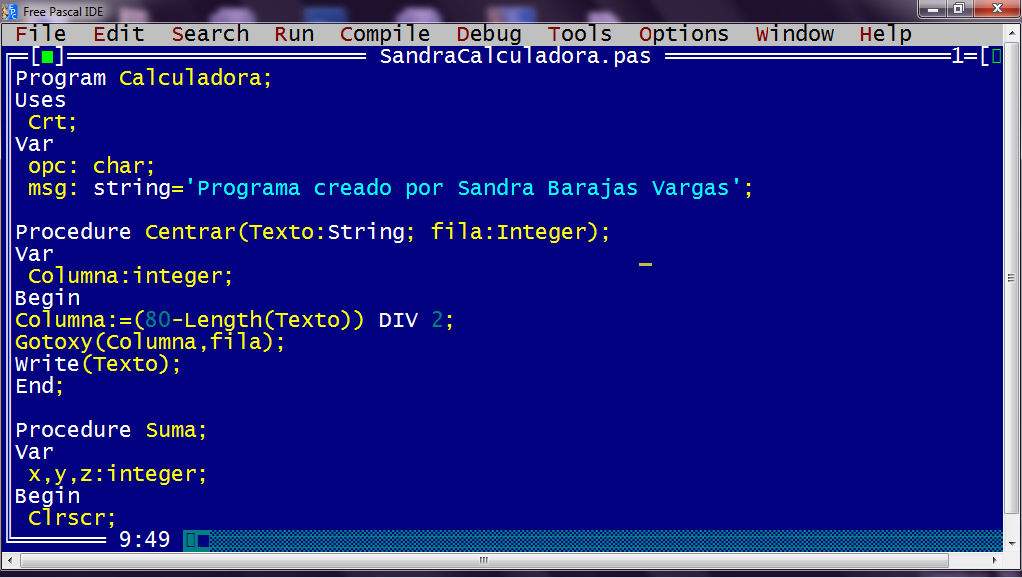 PROGRAMACIÓN 1: CALCULADORA