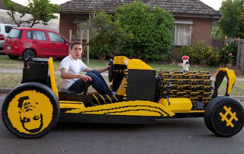 The Presurfer: Amazing Life-Size Lego Car