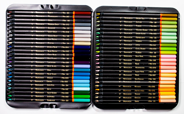 Pencils Color Charts and Swatches