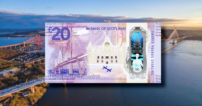 coins and more: 1142) i) 20 Pounds Polymer Banknote, Bank of Scotland ...