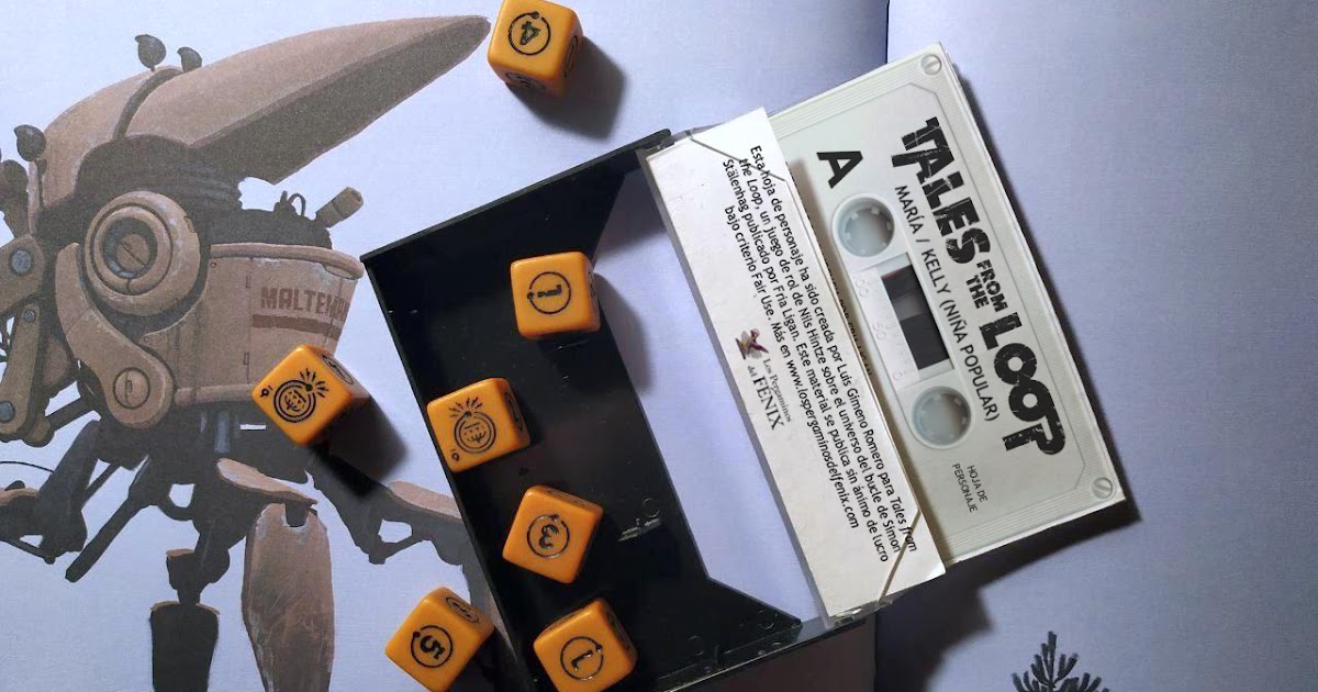 Cassette character sheet for Tales from the Loop