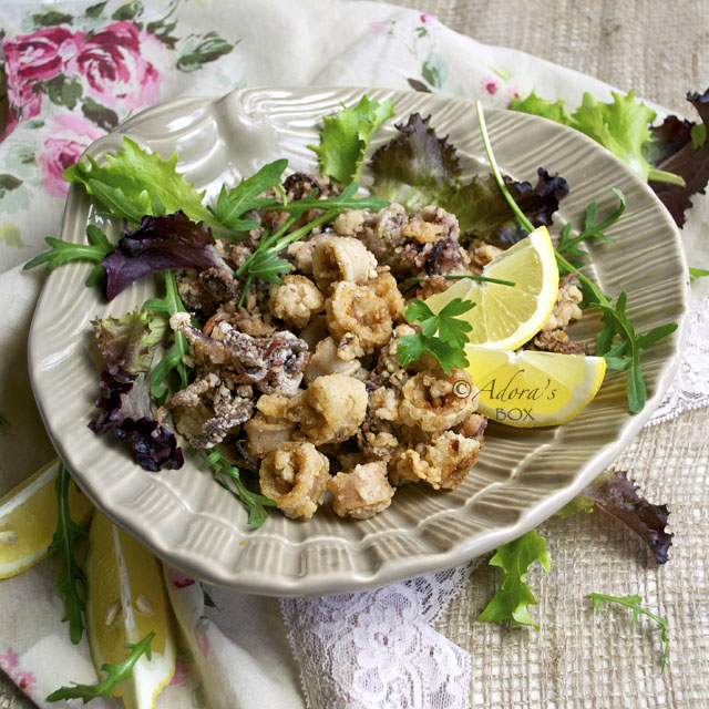 Adora's Box: CALAMARES FRITOS (FRIED SQUID)