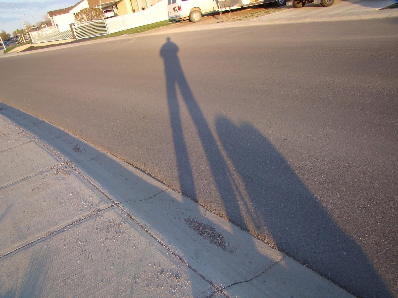 An Unfittie's Guide to Adventurous Travel: Shadow shot showing sidewalk ...