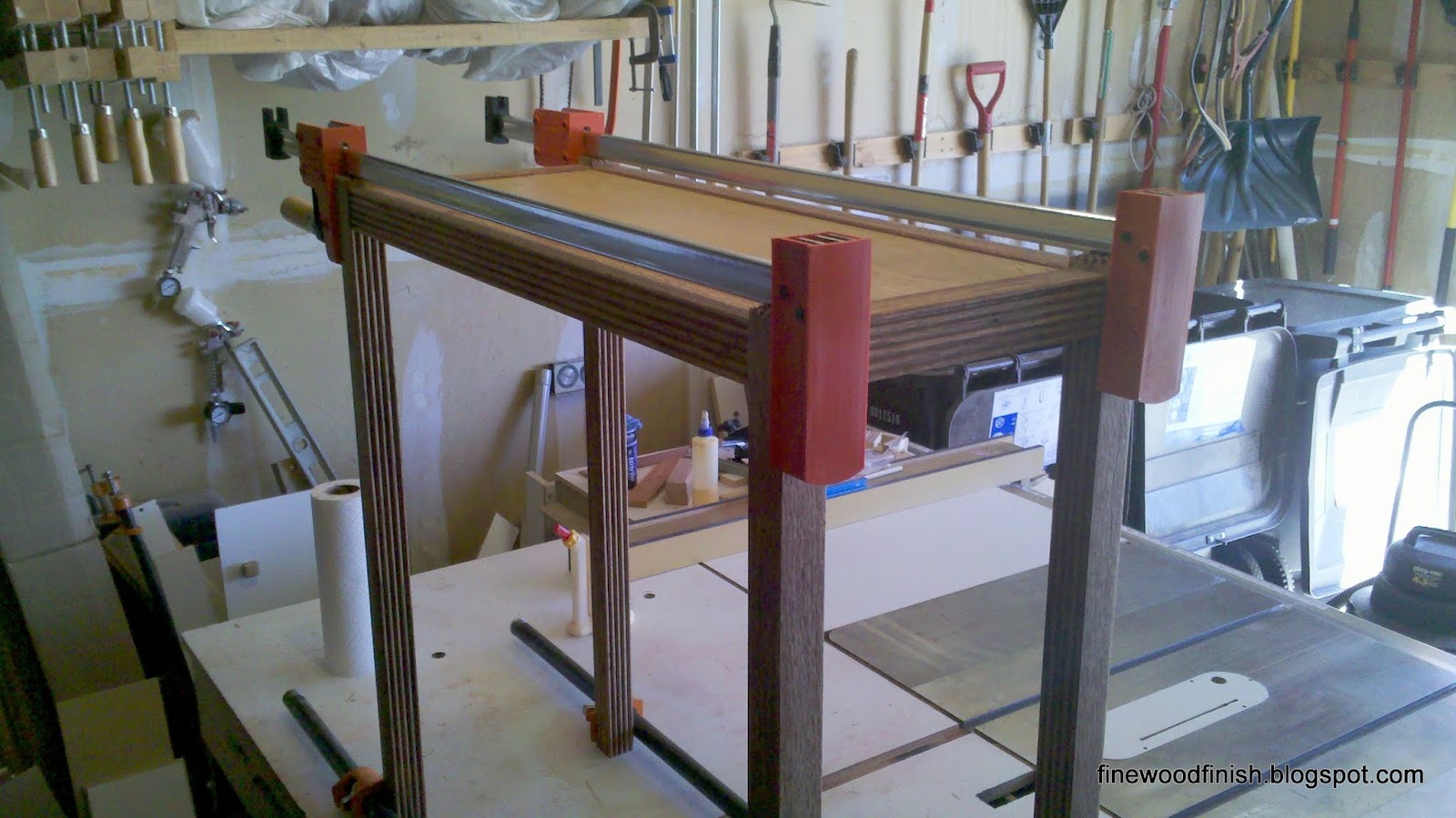 Fine Wood Finishing: Progress on my Hallway Table using Reclaimed Wood