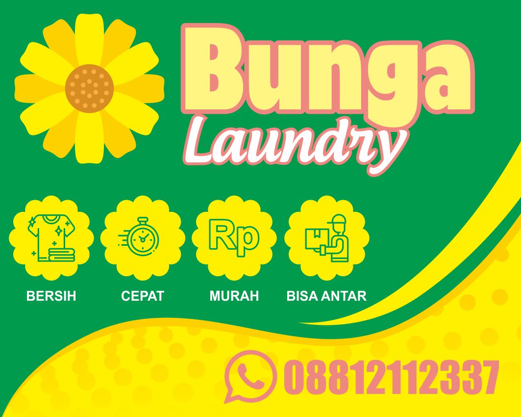 Template Banner Laundry yang Indah dan Elegan - Masvian
