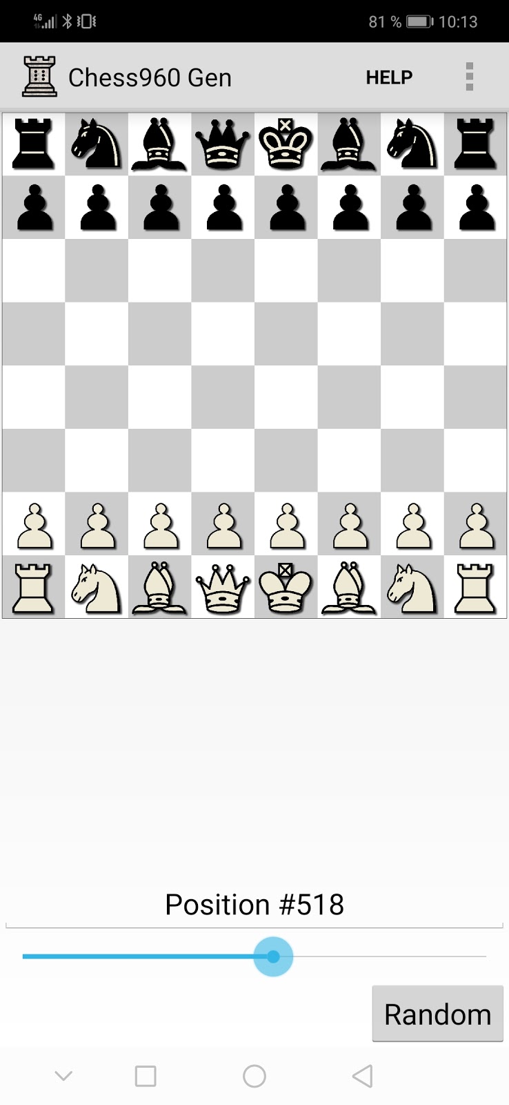 Play chess 960 vs DroidFish