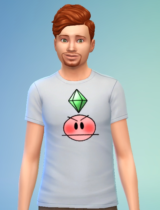 TheNinthWaveSims: The Sims 4 - TS2 Angry Sim T-Shirt Conversion For Men