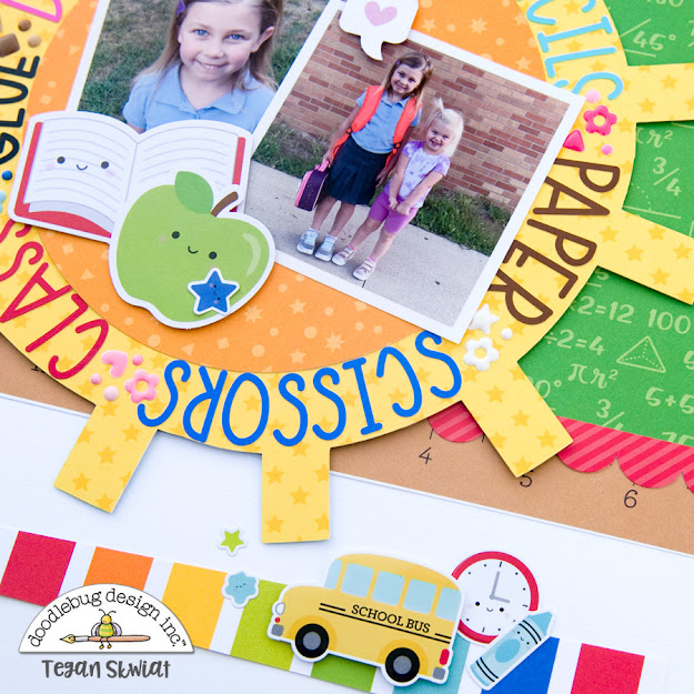 Doodlebug Design Inc Blog: FIRST DAY OF SCHOOL LAYOUT | with Tegan