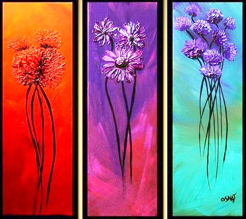 El arte es su máxima expresión : 30 Cuadros Trípticos Pintados al Óleo ...