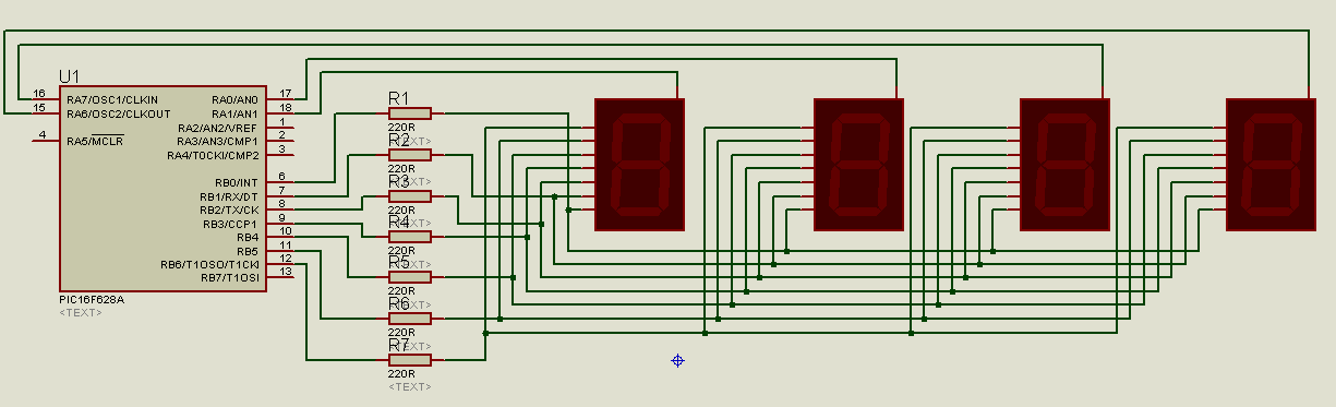 Claraboya Converger Listo multiplexar display 7 segmentos Pareja ...