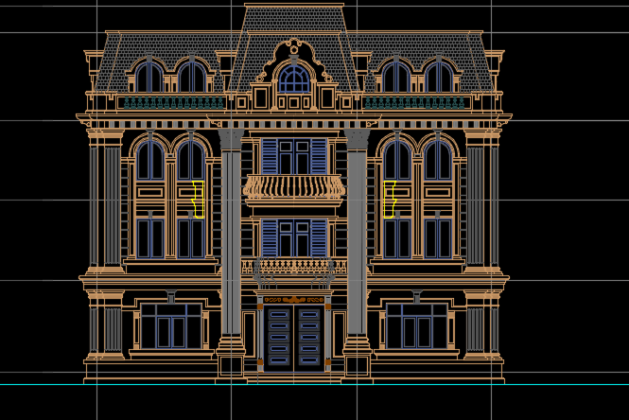 Modern villa CAD drawings - FantasticEng