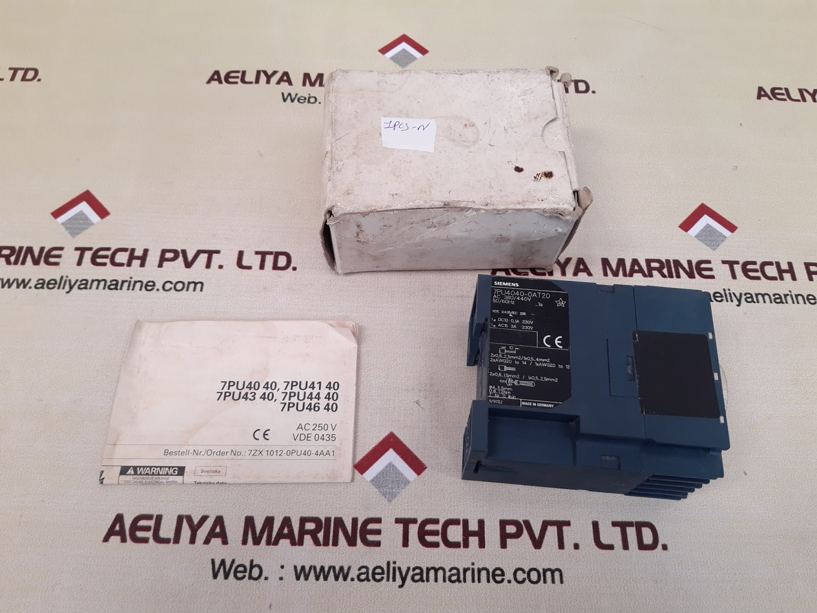 SIEMENS 7PU4040-0AT20 DELAY TIMER - Aeliya Marine