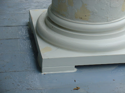 Life at Pugsley: Porch Column Bases 7: Finishing Touches