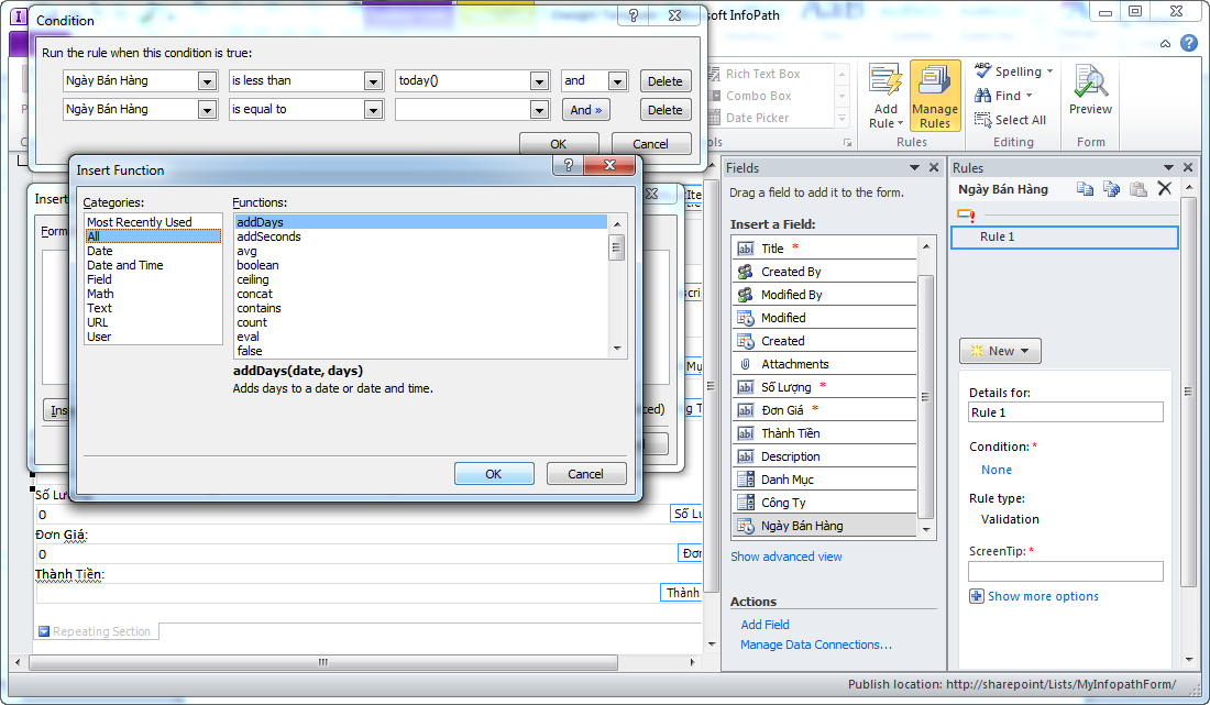 Infopath Form in Sharepoint 2010 and Infopath Designer ~ MICROSOFT ...