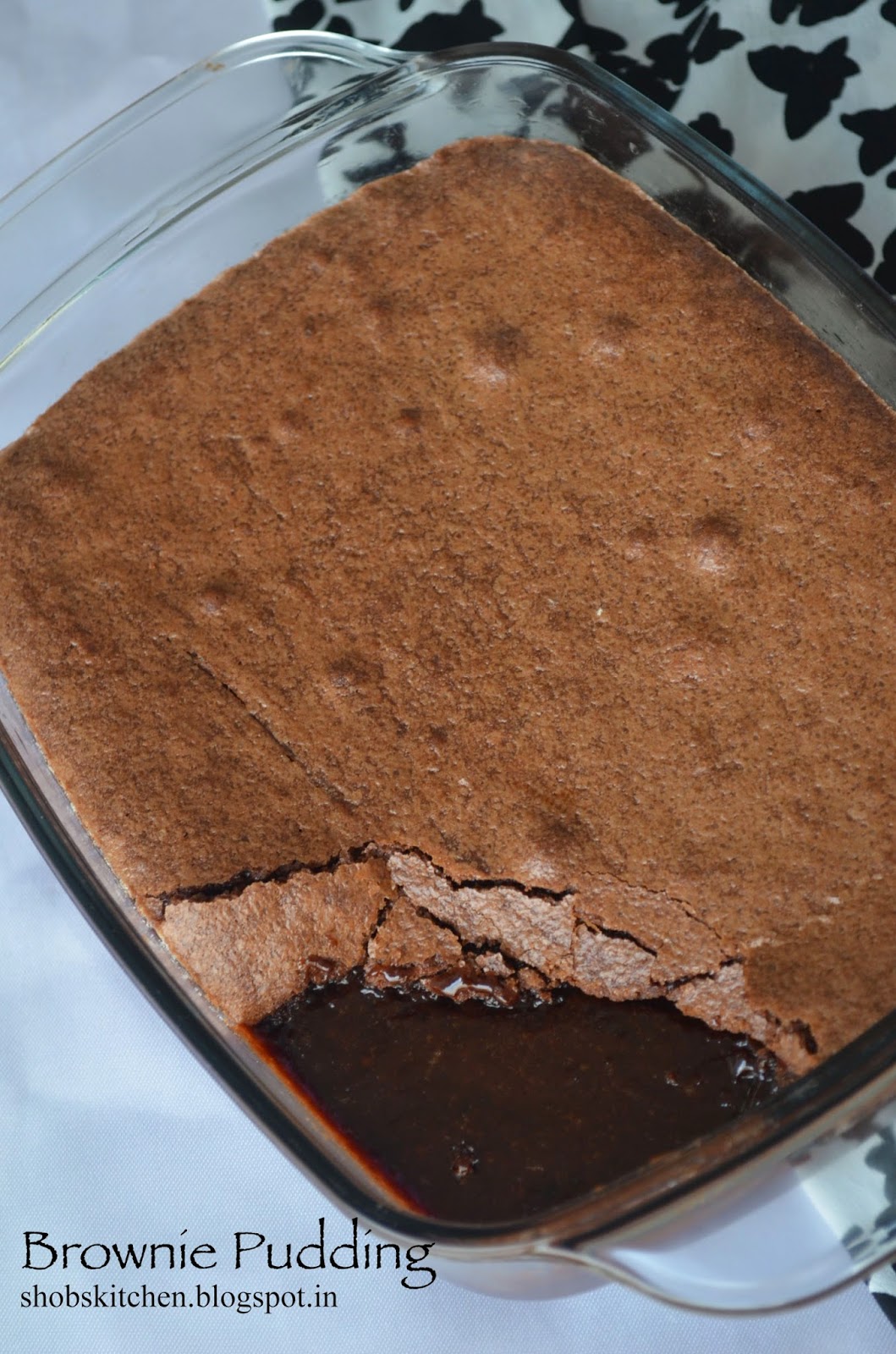 Brownie Pudding - ShobsKitchen