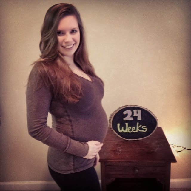sunny with a chance of lemons: Pregnancy Update: 24 Weeks!
