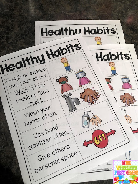 Mrs. Wheeler's First Grade Tidbits: Healthy Habits Poster Set