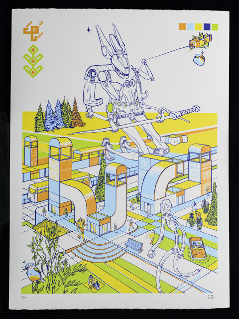 Desert Triangle Print Carpeta: Los Dos and Tim Razo