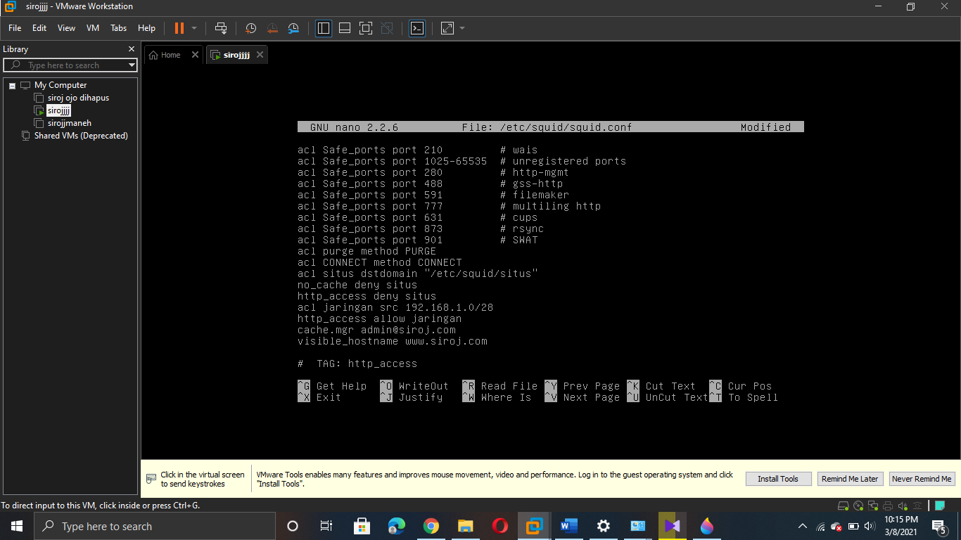INSTALASI DAN KONFIGURASI PROXY SERVER DEBIAN 7 DI VM WARE: INSTALASI ...
