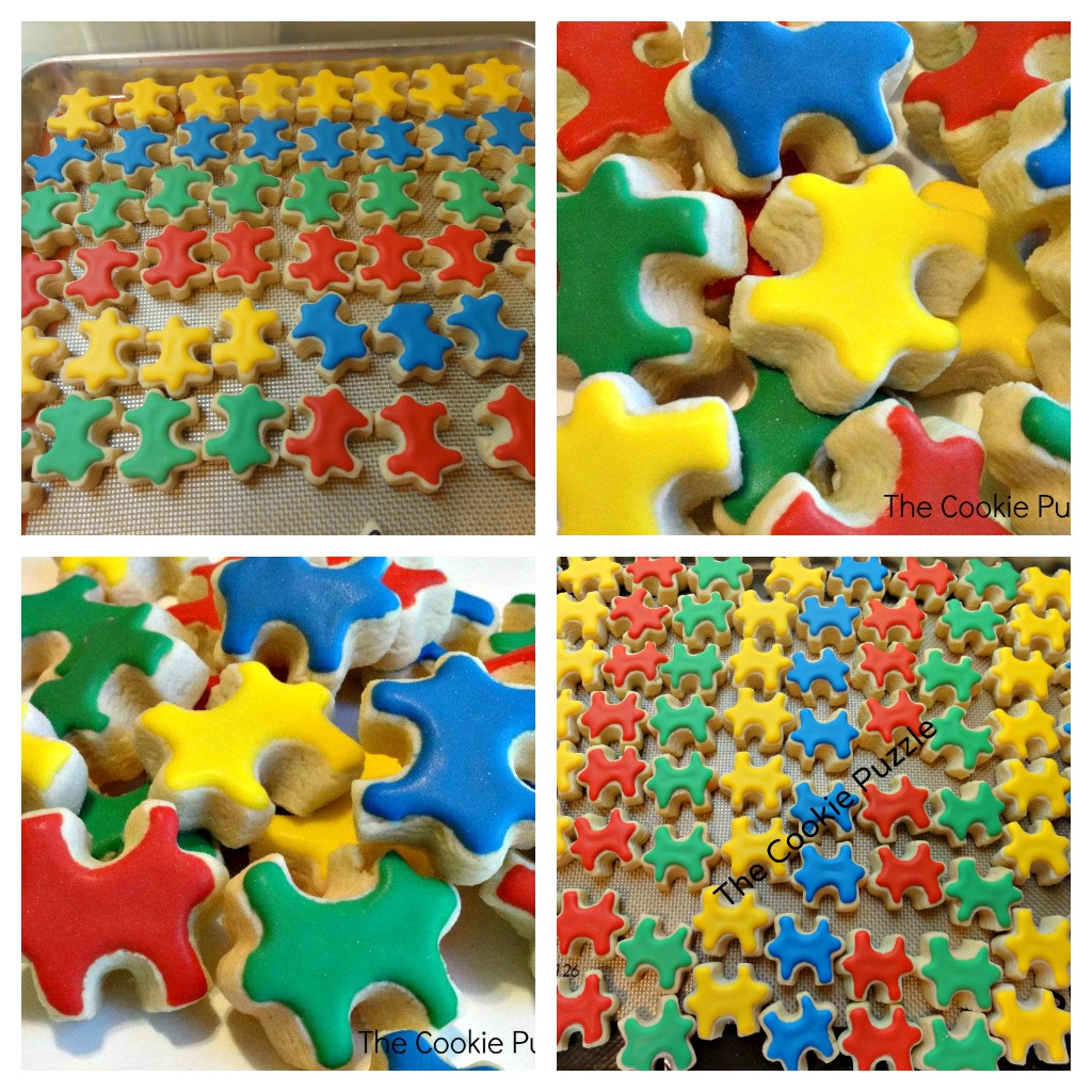 The Cookie Puzzle: Mini Puzzle Piece Cookies