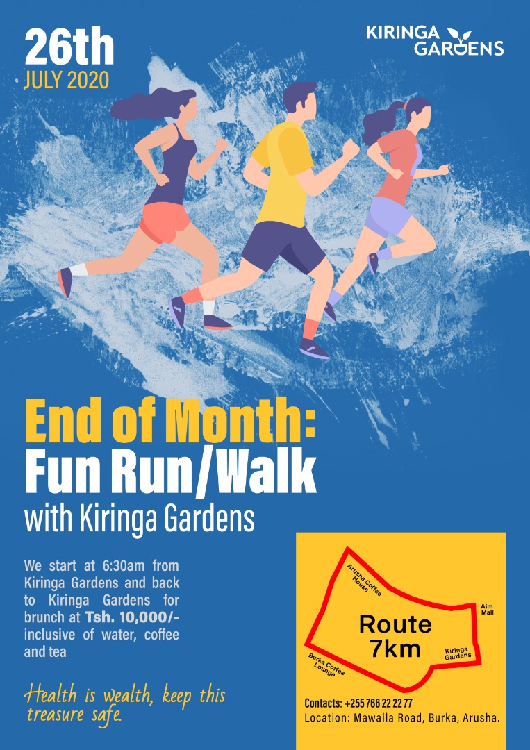 MAX SPORTS: KIRINGA GARDENS: END OF MONTH FUN RUN/WALK