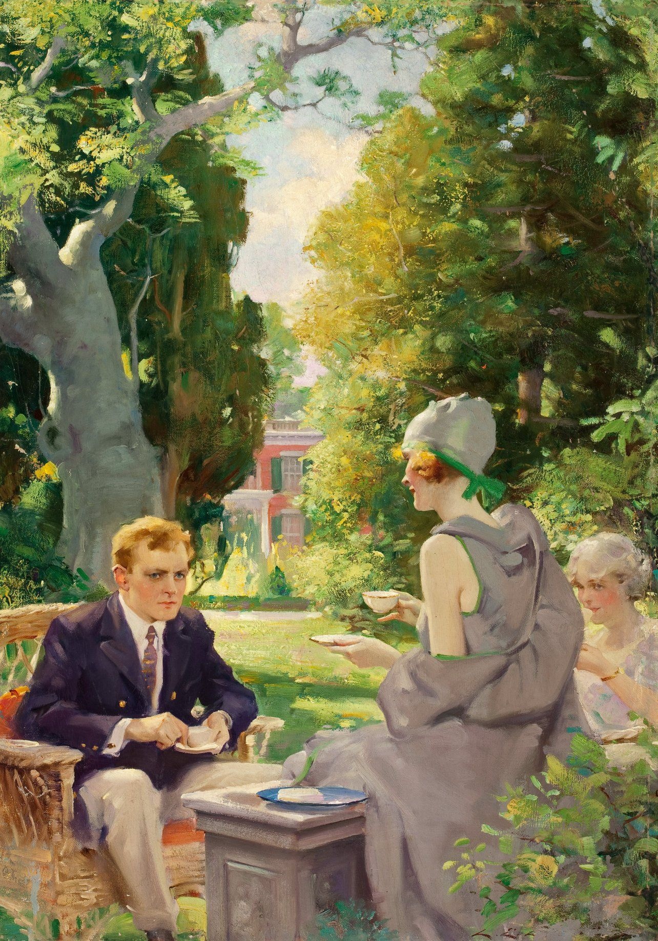 Charles E. CHAMBERS (1883-1941) | Catherine La Rose ~ The Poet of Painting