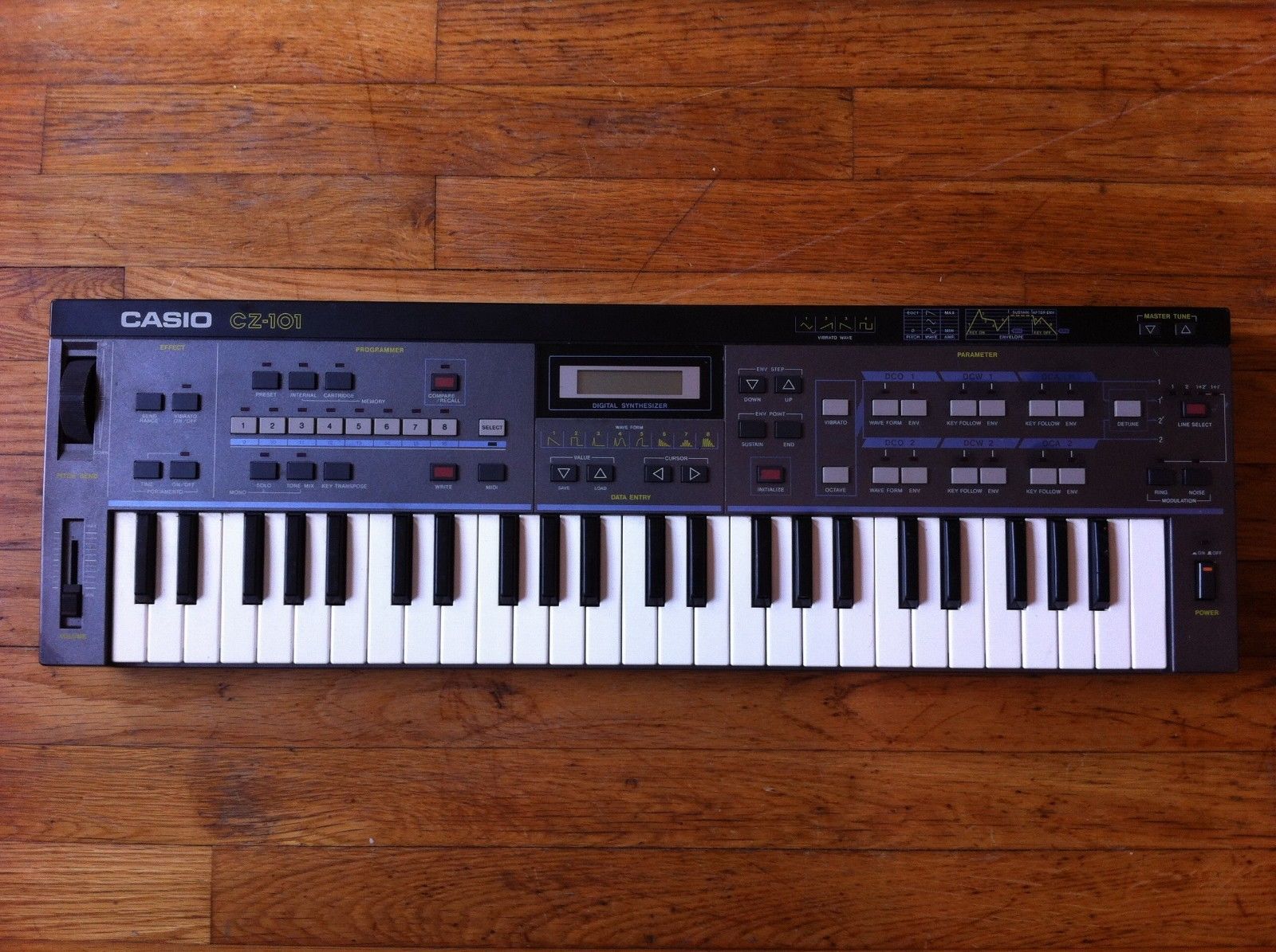 MATRIXSYNTH: Casio CZ-101 Synthesizer Keytar w/ Original Silver Case ...