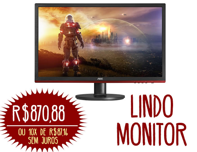 Monitor AOC Gamer LED 24 G2460VQ6 | Belíssimo monitor com ótimo preço!