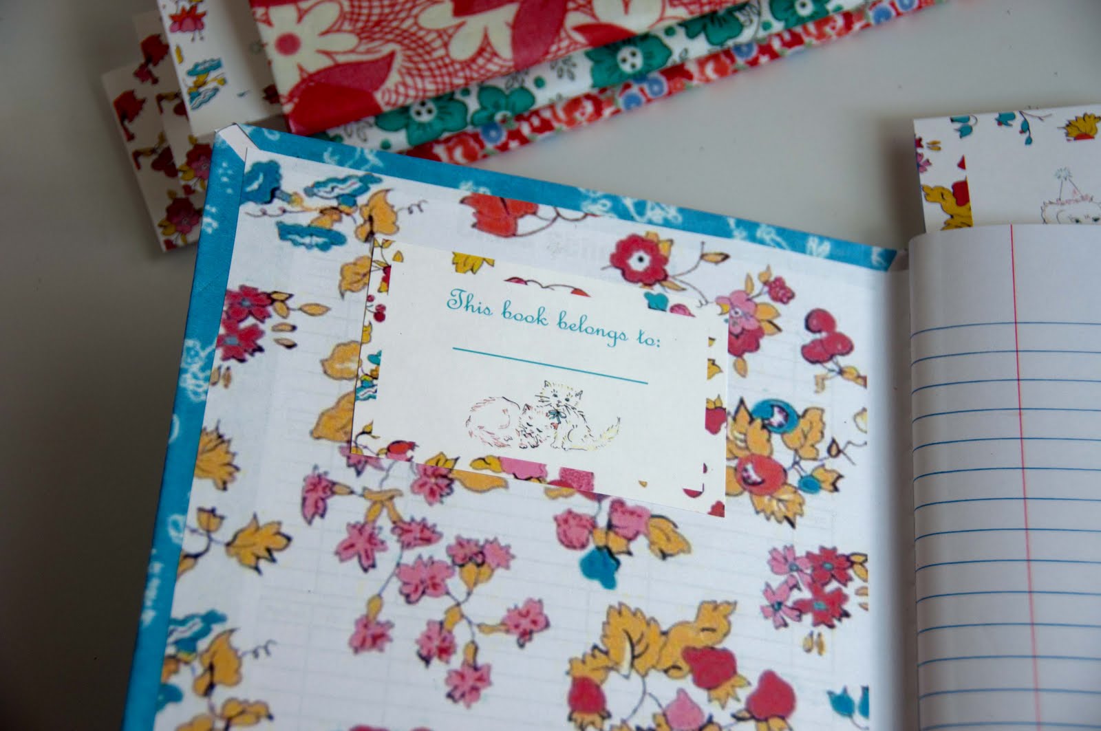Aesthetic Nest: Craft: Pretty Paper-Covered Composition Books (Tutorial)
