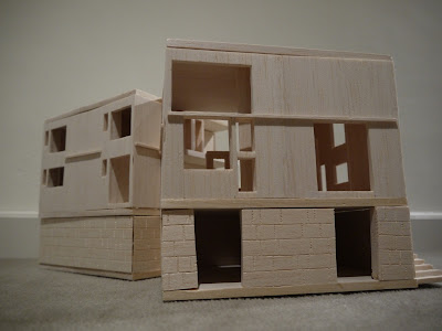 TeresaPeng1142: Model it! 1:50 Model of Fisher House by Louis Kahn
