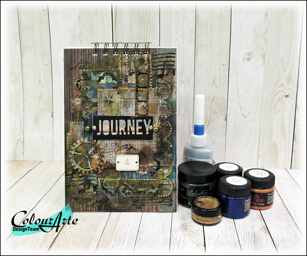 Kalalayaa's Art Stuido: Vintage/Masculine style mixed media notebook ...