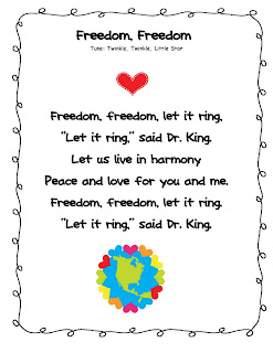 First Grade Bloomabilities: Martin Luther King Day Free Poems