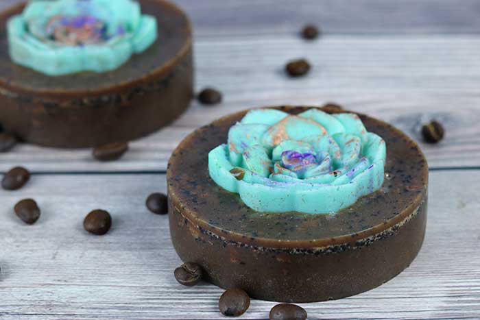 Succulent Melt and Pour Coffee Soap Recipe - Everything Pretty