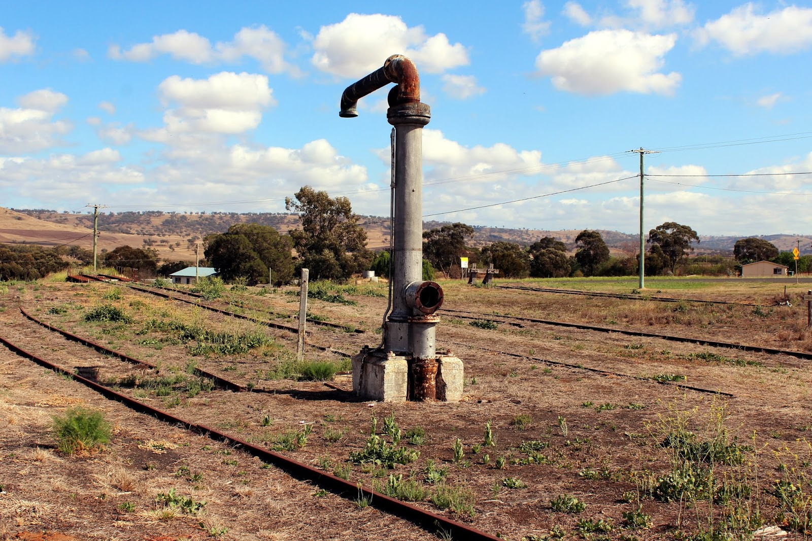rusted2therails: Merriwa station,yard and silo