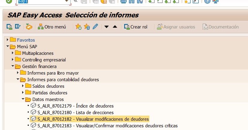 SAP Paso a Paso RD: Listado de Reportes Estándar SAP