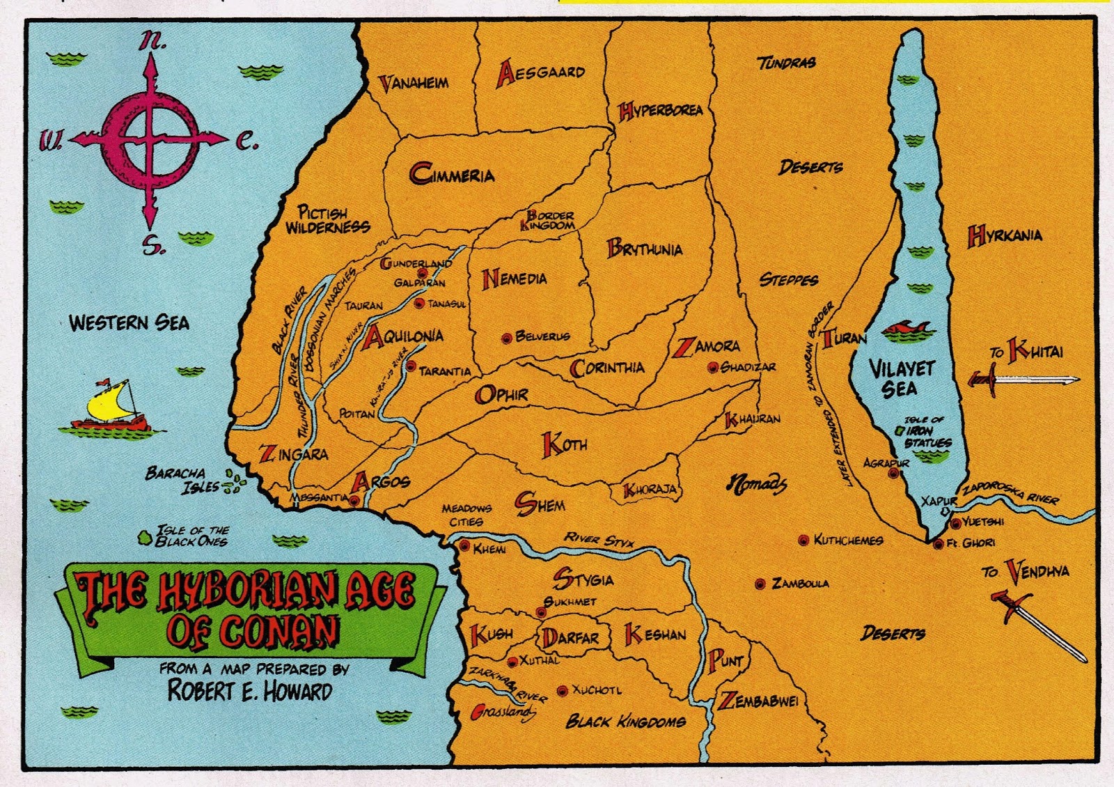 Age of conan map of the barachans - bastaprima