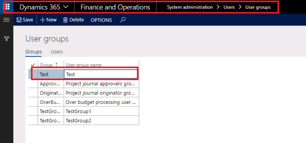 How to create user group and how to use it in Dynamics 365?