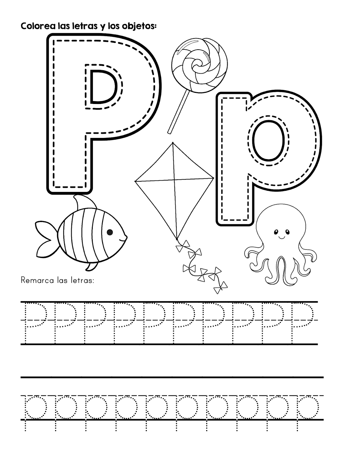 Abecedario para colorear | Materiales Educativos para Maestras