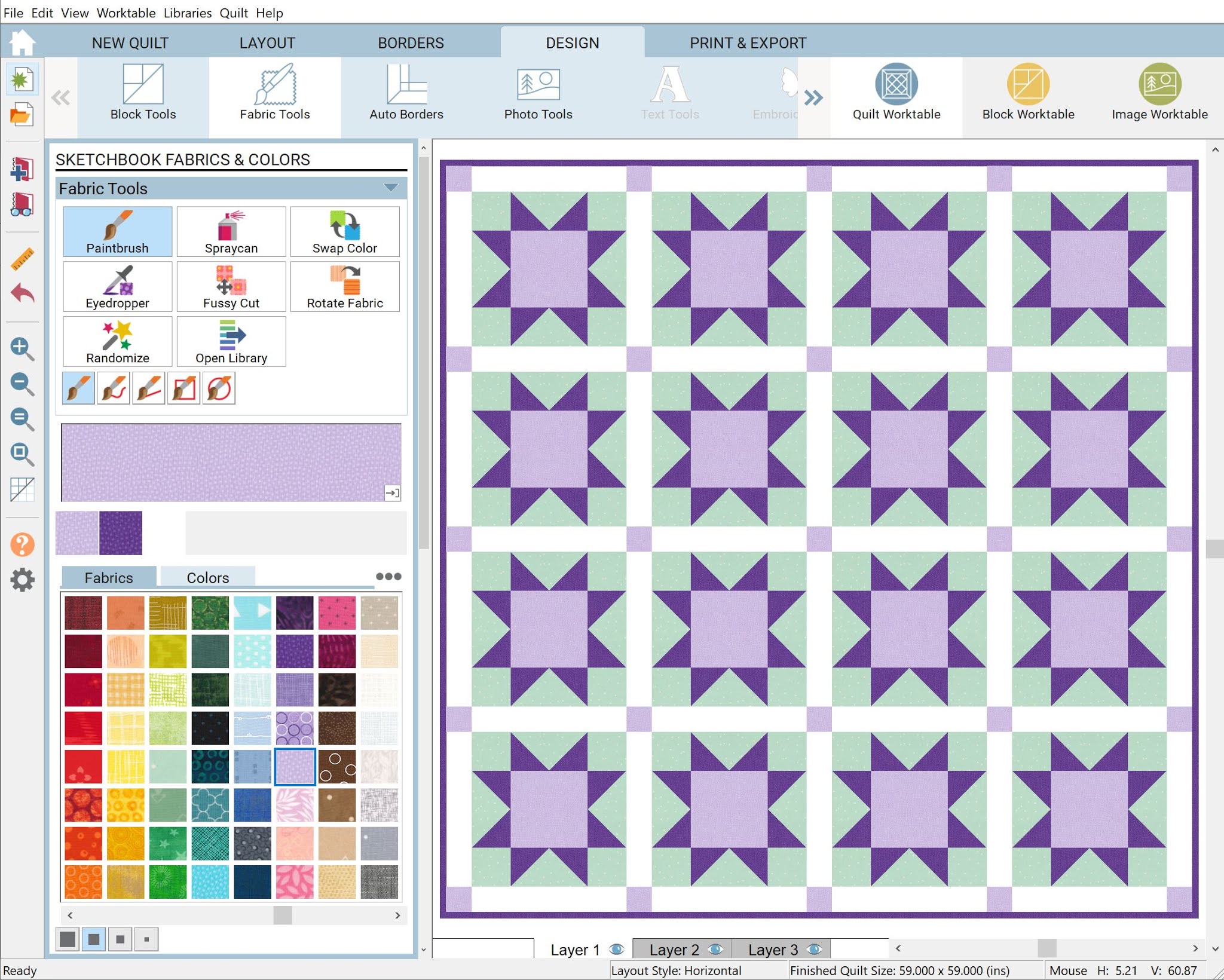Pieced Just Sew: EQ8 - The Basics Part 2