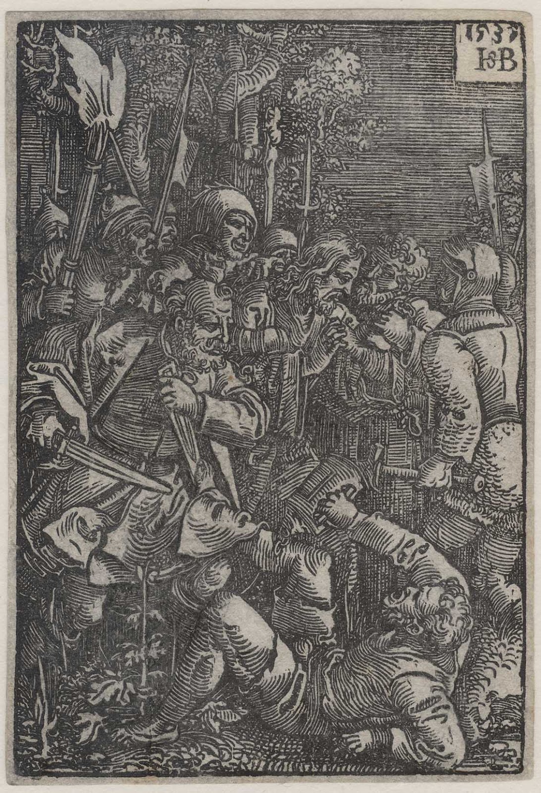 Prints and Principles: Sebald Beham's woodcut, “The Betrayal”, 1535