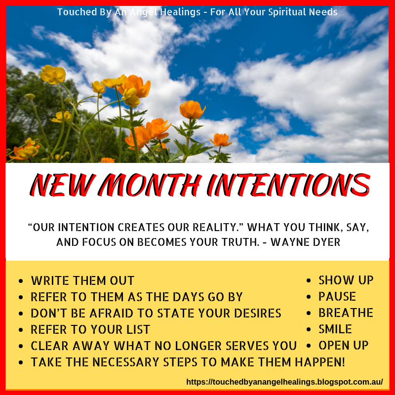 RITUALS: How to Set New Month Intentions For Positive Changes in Your Life!