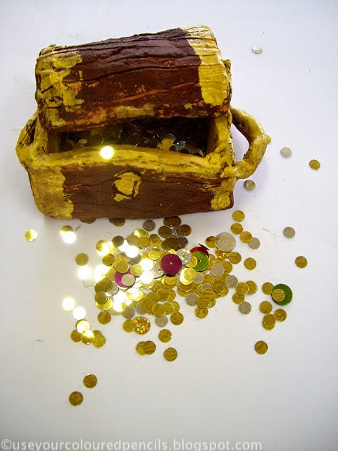 Use Your Coloured Pencils: Clay Treasure Chests
