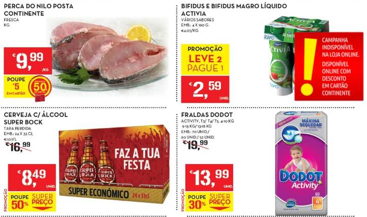 Novas Promoções : Promoções Continente - 10 Super Promoções