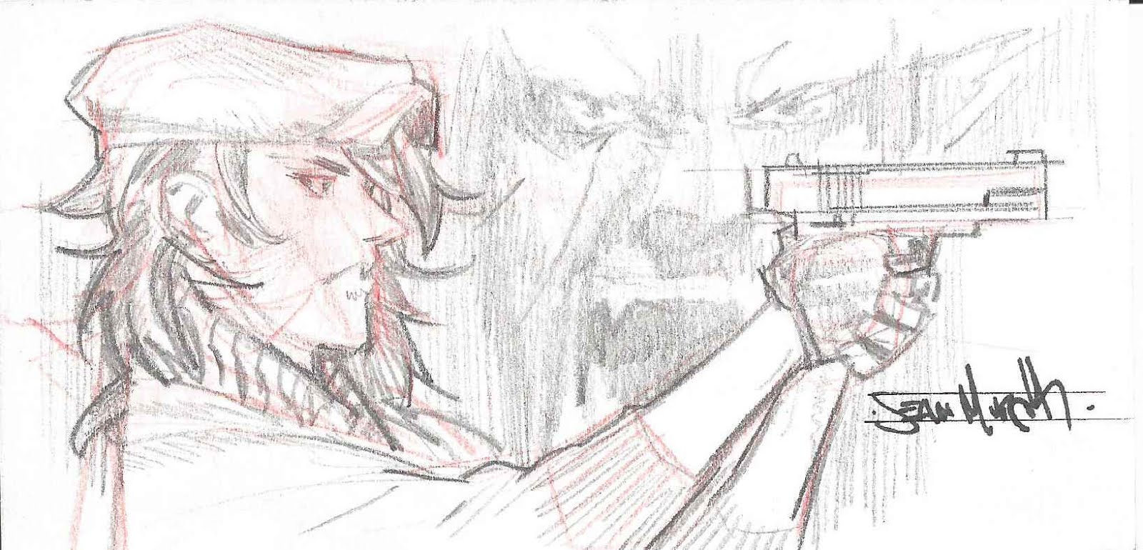 LOS MIL Y UN ORIGINALES: Sketch de Felicia Book, por Sean Gordon Murphy