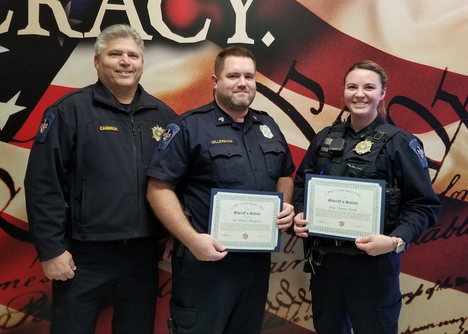 St. Mary's County Sheriff's Office - News: Deputy Fretwell Named as ...