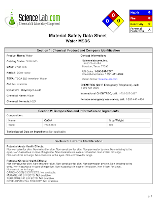 Dokumen Material Safety Data Sheet (MSDS) ~ Evasheee