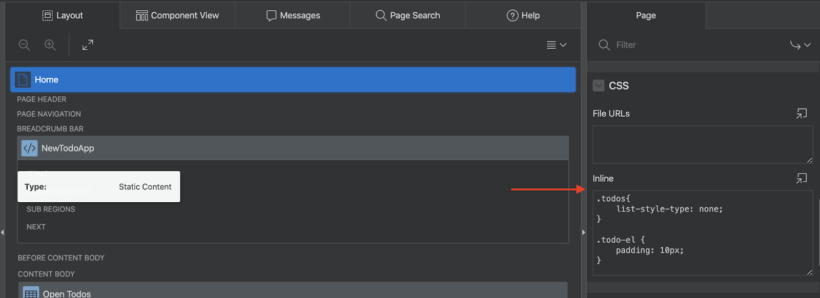 Tm Apex Drag And Drop Regions In Oracle Apex Application
