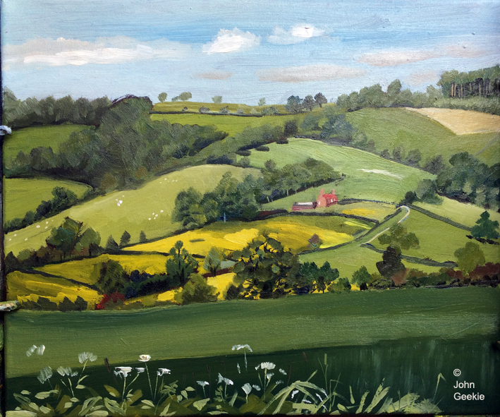 John Geekie Art: Kirby Underdale, East Yorkshire Wolds.
