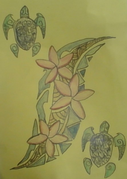 Naomi @ Pt England School : Cook islands patterns